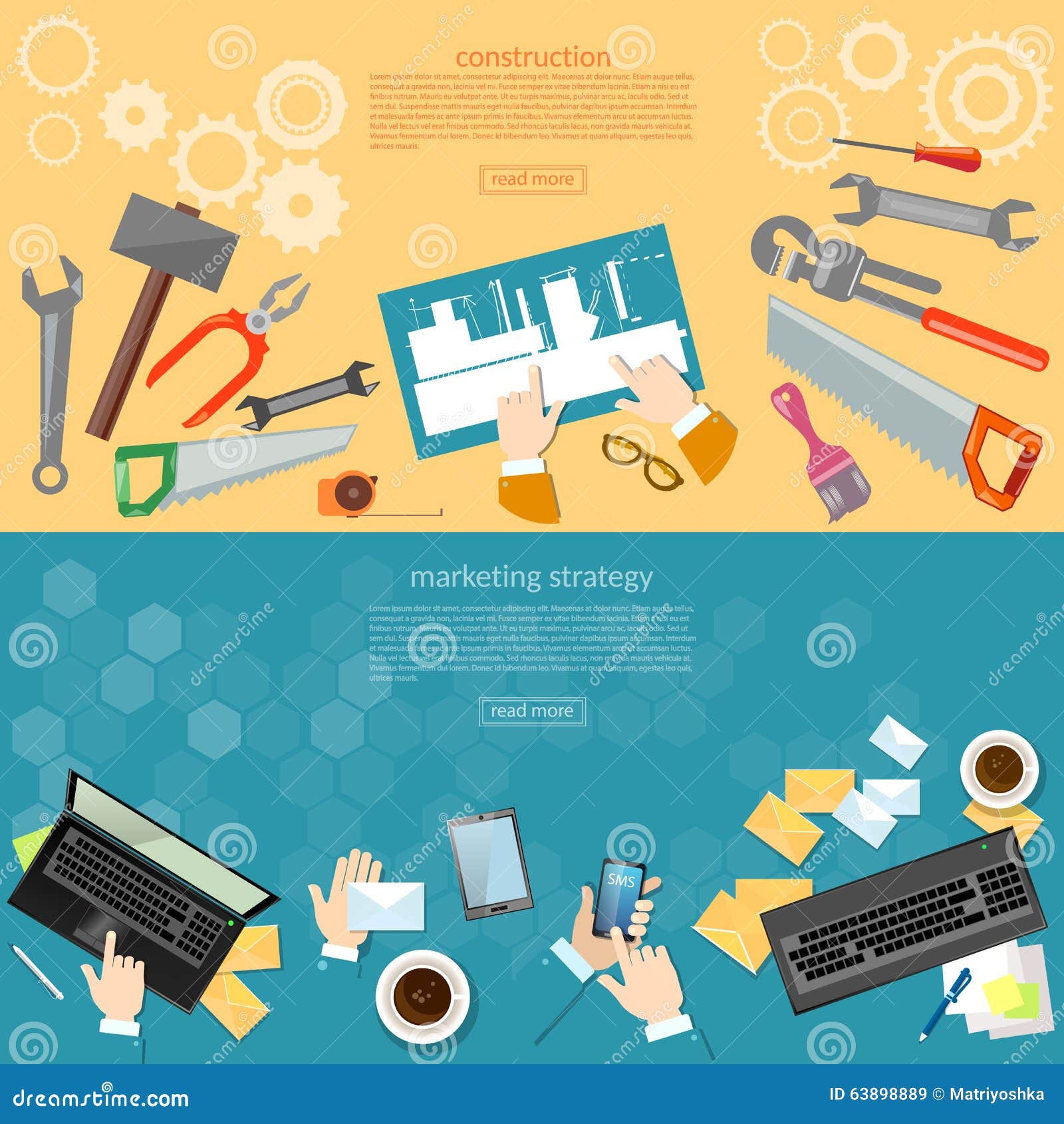 Construction and Design Engineering Objects Banners Stock Vector ... Construction and Design Engineering Objects Banners Stock Vector ...