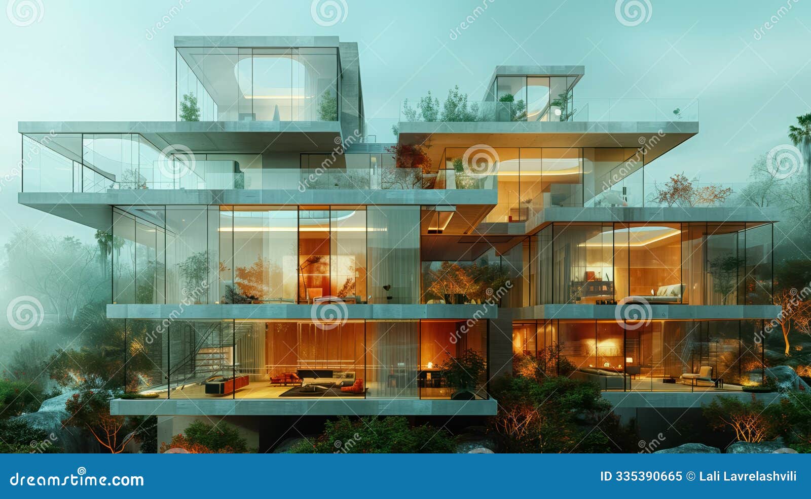 Construction Design Featuring Transparent Layers, Blending Modern ...