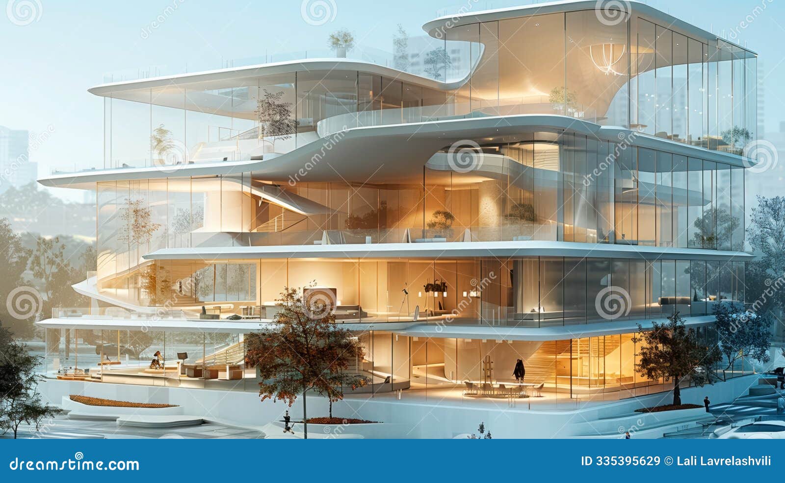 Construction Design Featuring Transparent Layers, Blending Modern ...