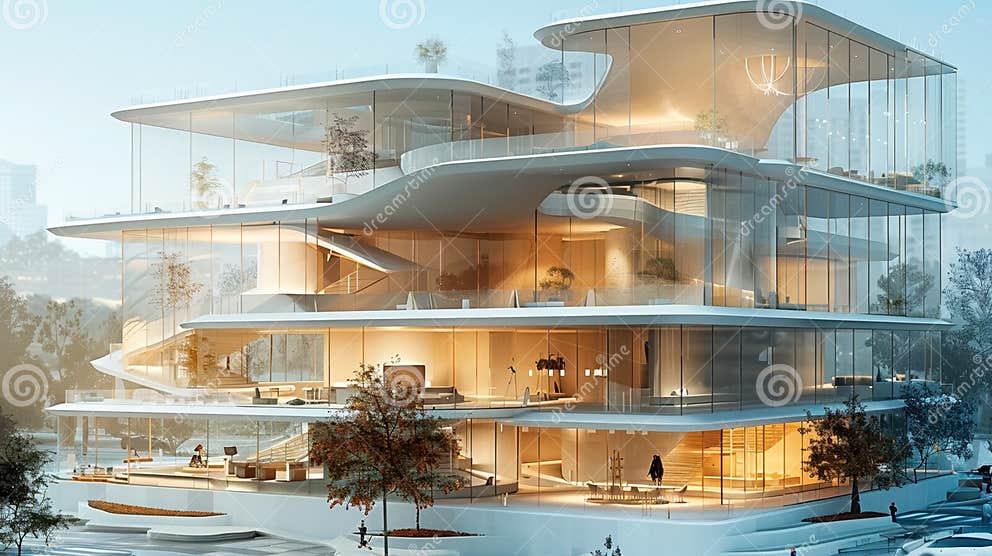 Construction Design Featuring Transparent Layers, Blending Modern ...