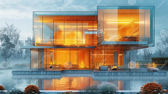 Construction Design Featuring Transparent Layers, Blending Modern ...