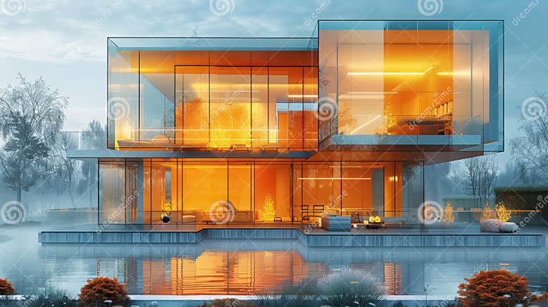 Construction Design Featuring Transparent Layers, Blending Modern ...