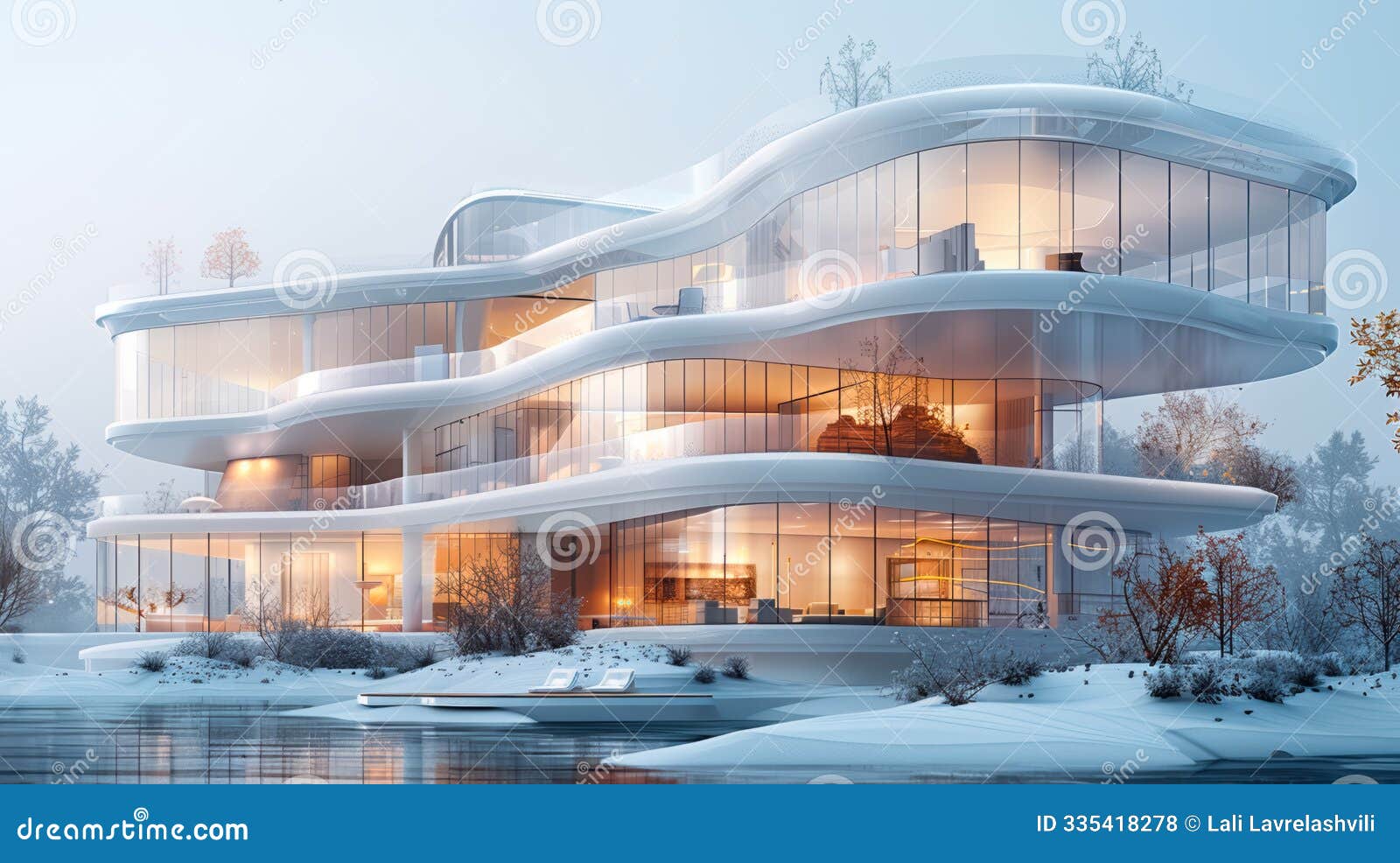 Construction Design Featuring Transparent Layers, Blending Modern ...