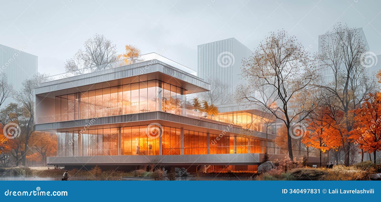 Construction Design Featuring Transparent Layers, Blending Modern ...