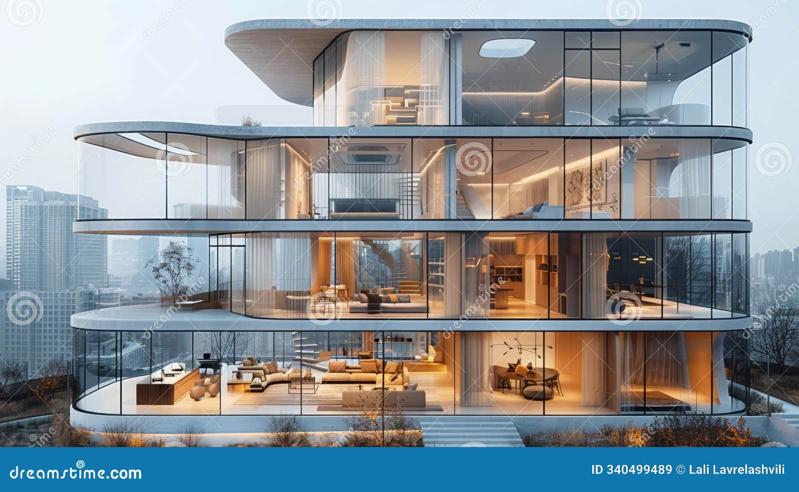 Construction Design Featuring Transparent Layers, Blending Modern ...