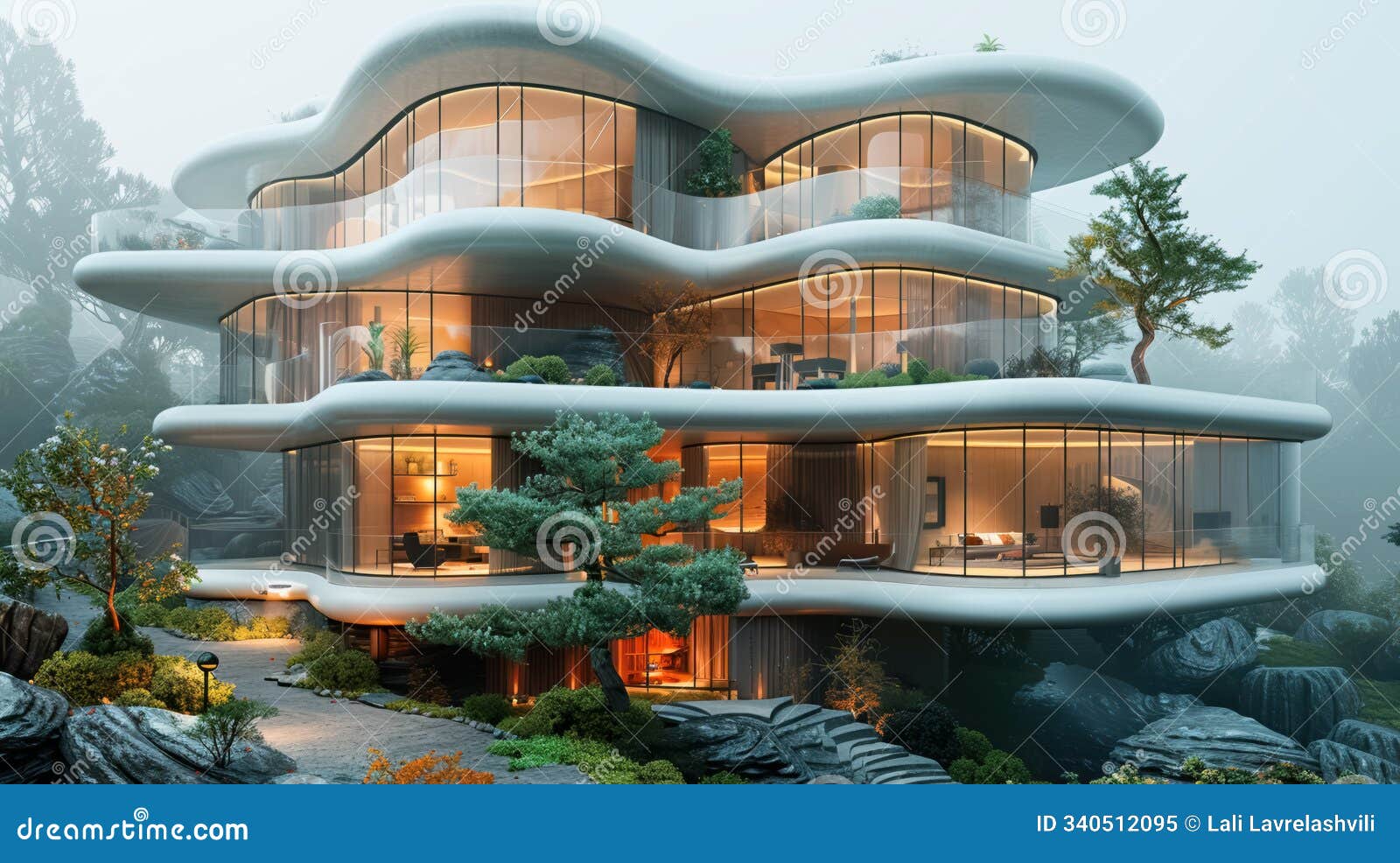 Construction Design Featuring Transparent Layers, Blending Modern ...