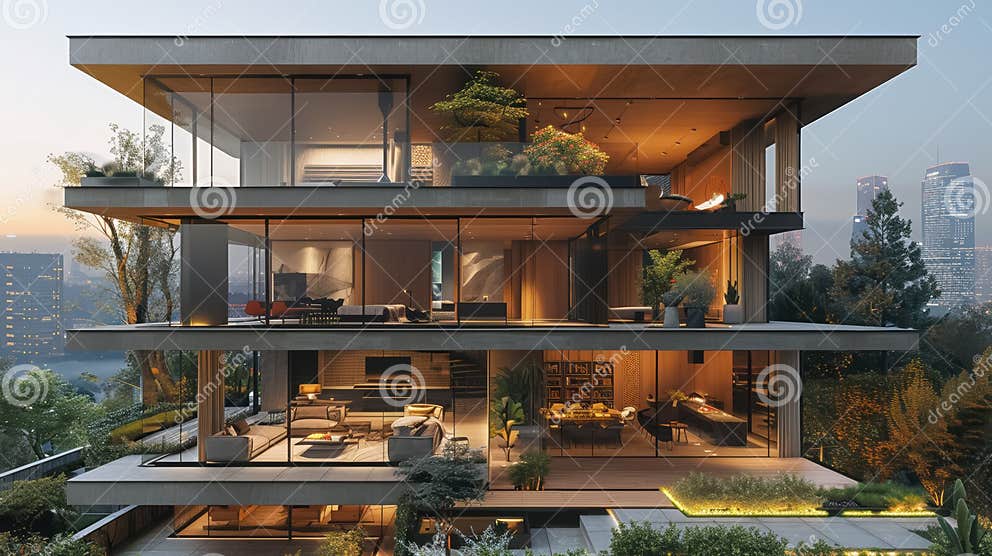 Construction Design Featuring Transparent Layers, Blending Modern ...