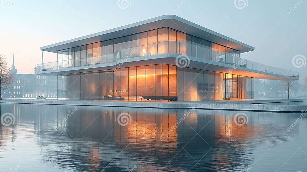 Construction Design Featuring Transparent Layers, Blending Modern Aesthetics with Structural ...