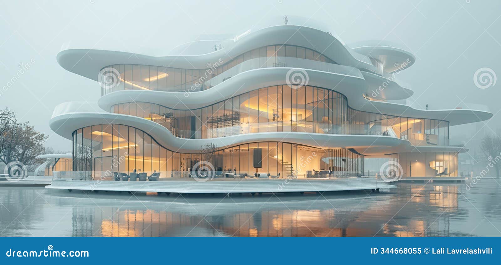 Construction Design Featuring Transparent Layers, Blending Modern ...