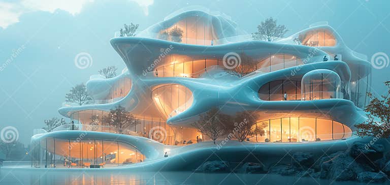 Construction Design Featuring Transparent Layers, Blending Modern ...