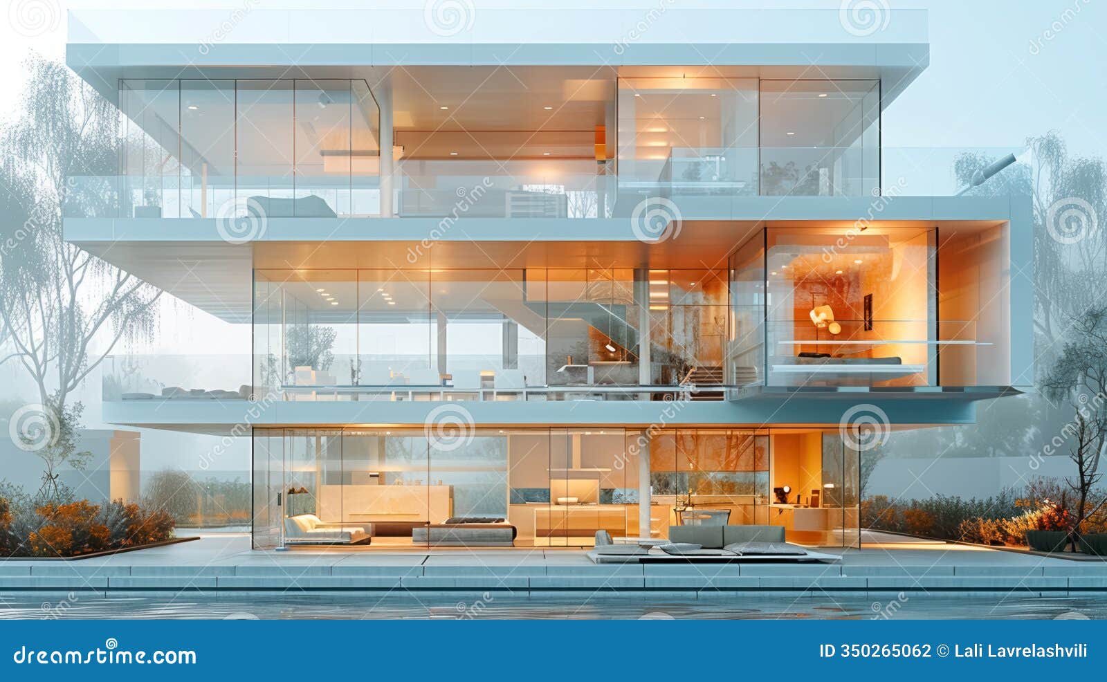 Construction Design Featuring Transparent Layers, Blending Modern ...