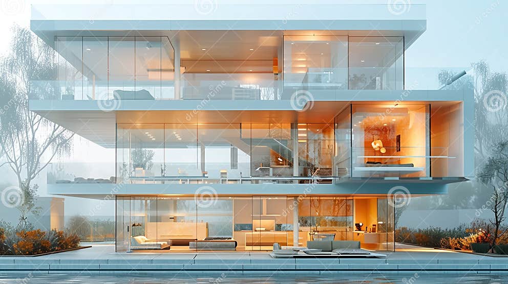 Construction Design Featuring Transparent Layers, Blending Modern ...