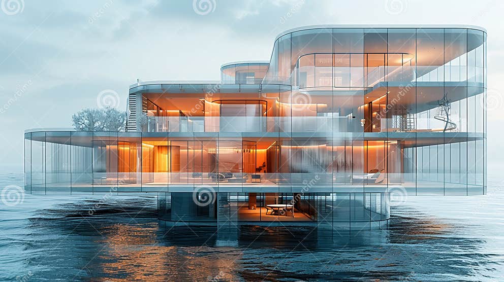 Construction Design Featuring Transparent Layers, Blending Modern ...