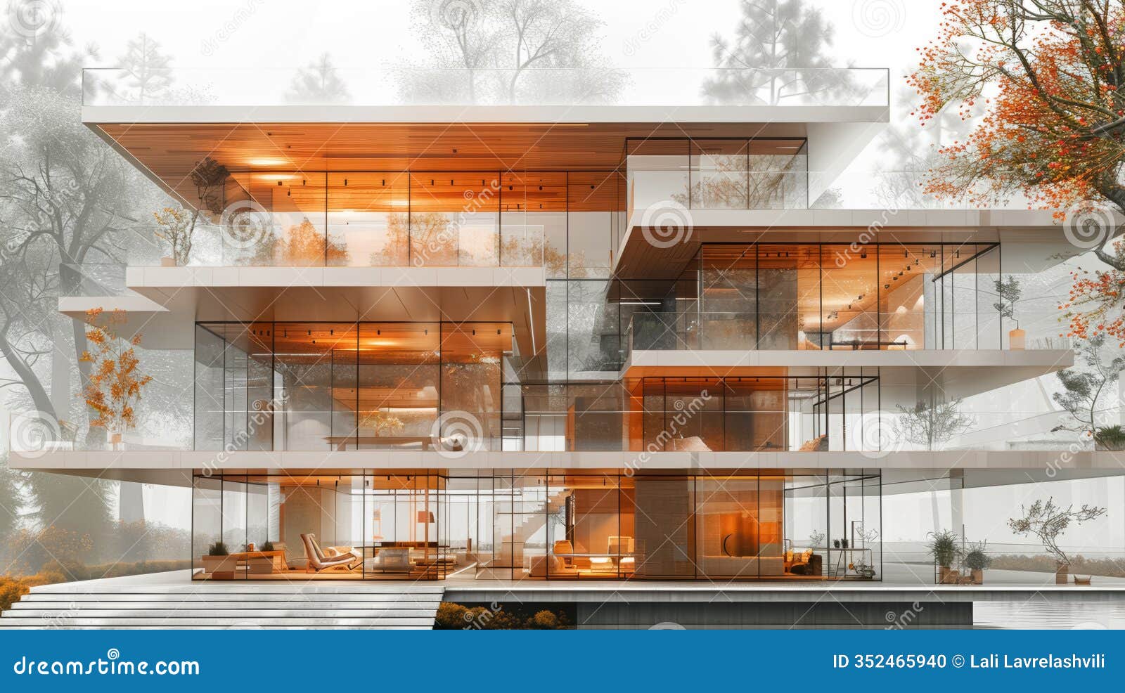Construction Design Featuring Transparent Layers, Blending Modern ...