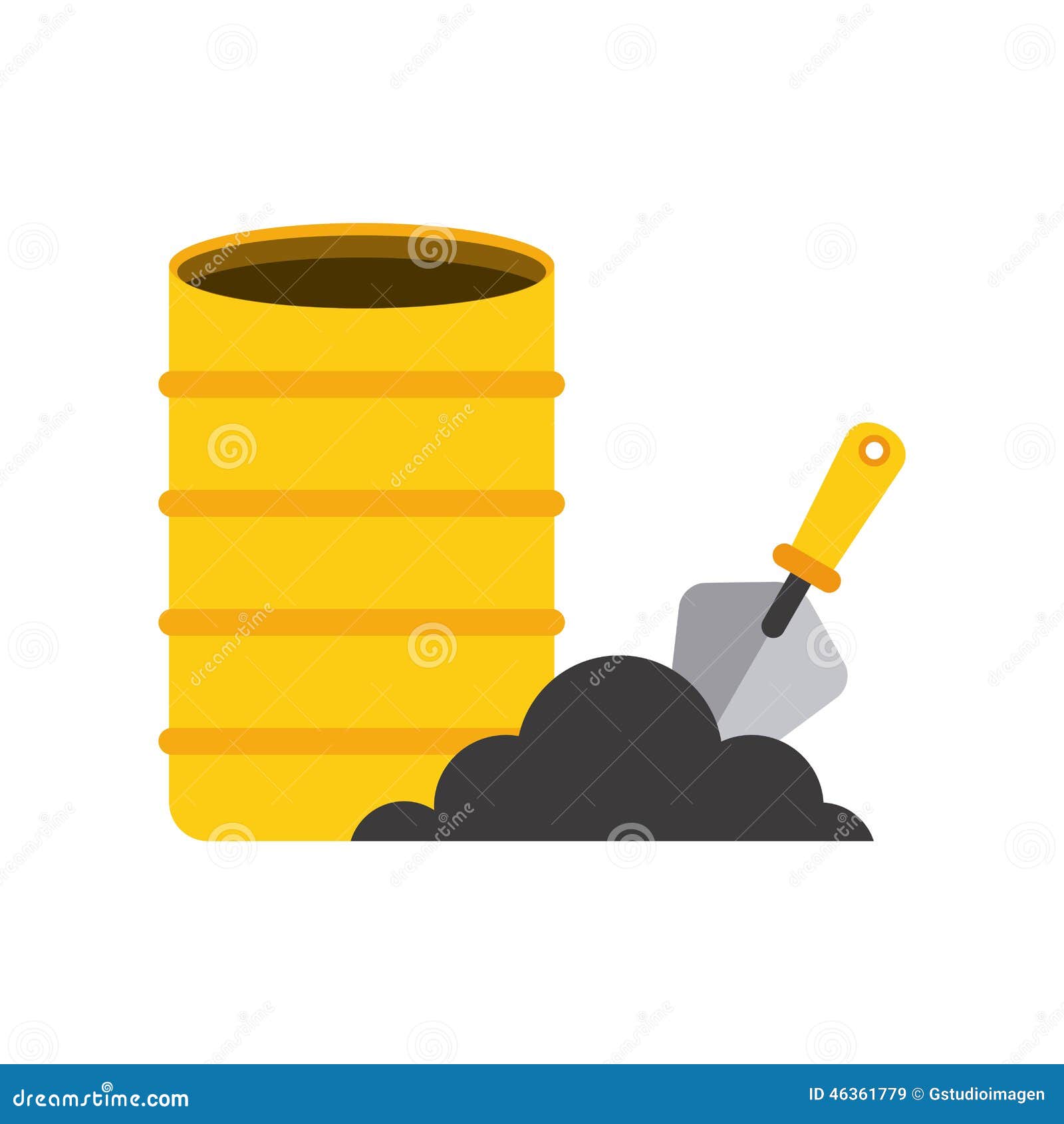 Construction design stock vector. Illustration of barrel - 46361779