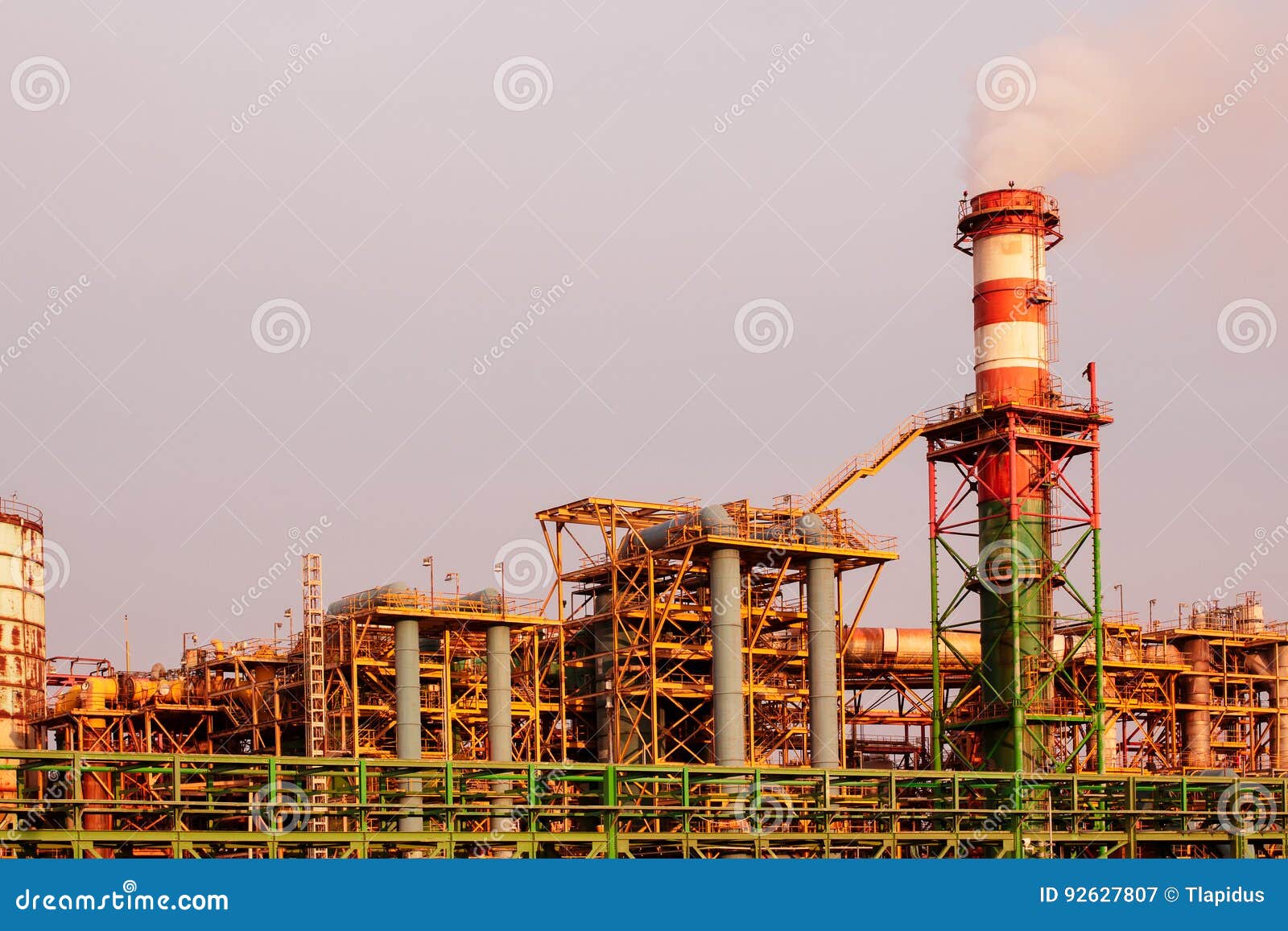 Construction Details of the Chemical Plant Stock Image - Image of beams ...