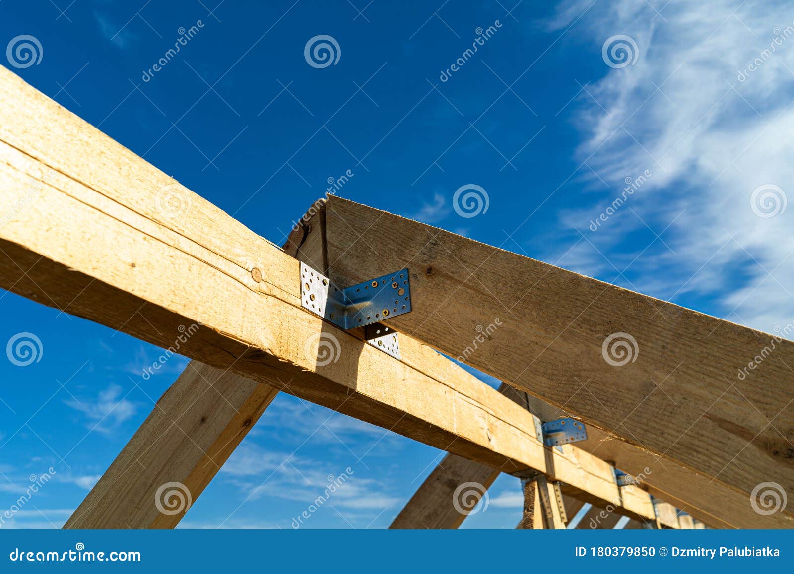Construction Details - Framing Installing the Roof Truss System Stock ...