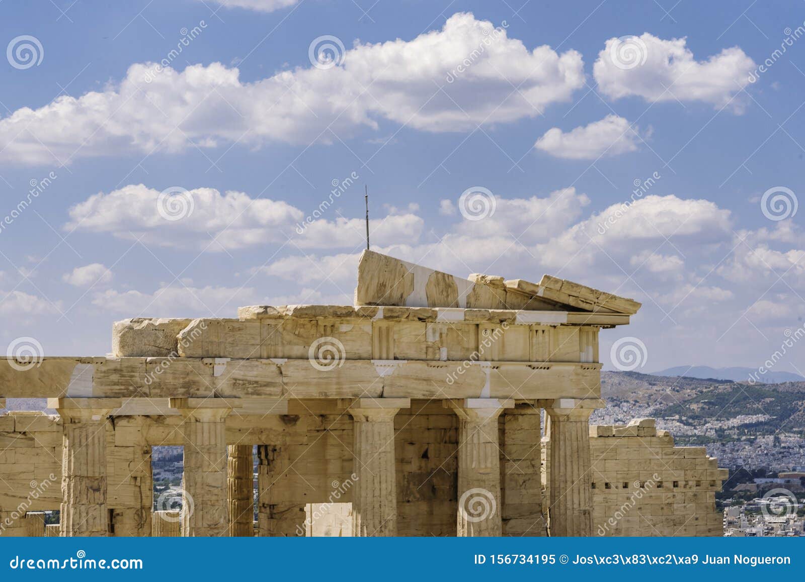 Construction Details of the Greek Acropolis Stock Image - Image of ...