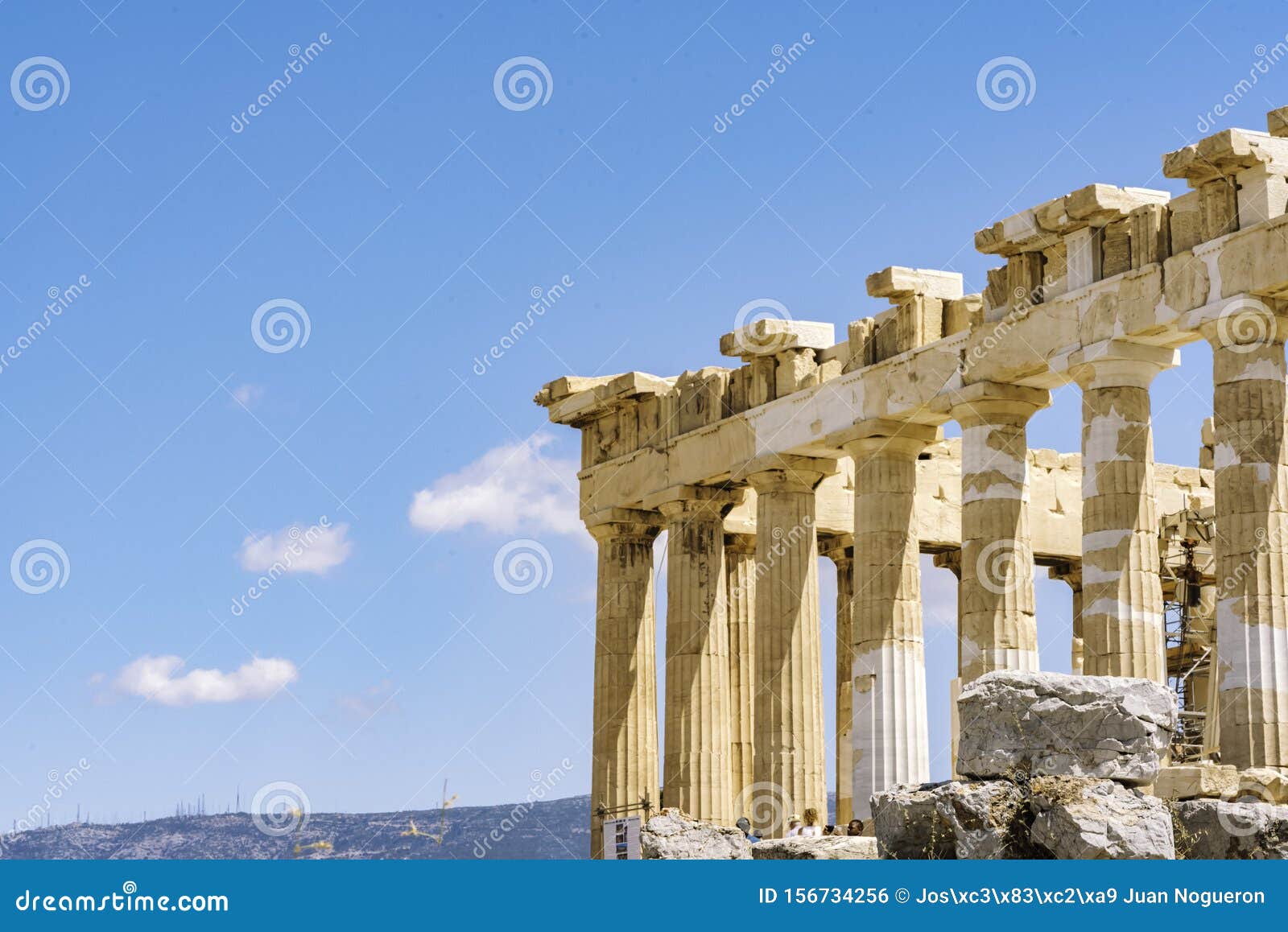 Construction Details Of The Greek Acropolis Editorial Image ...