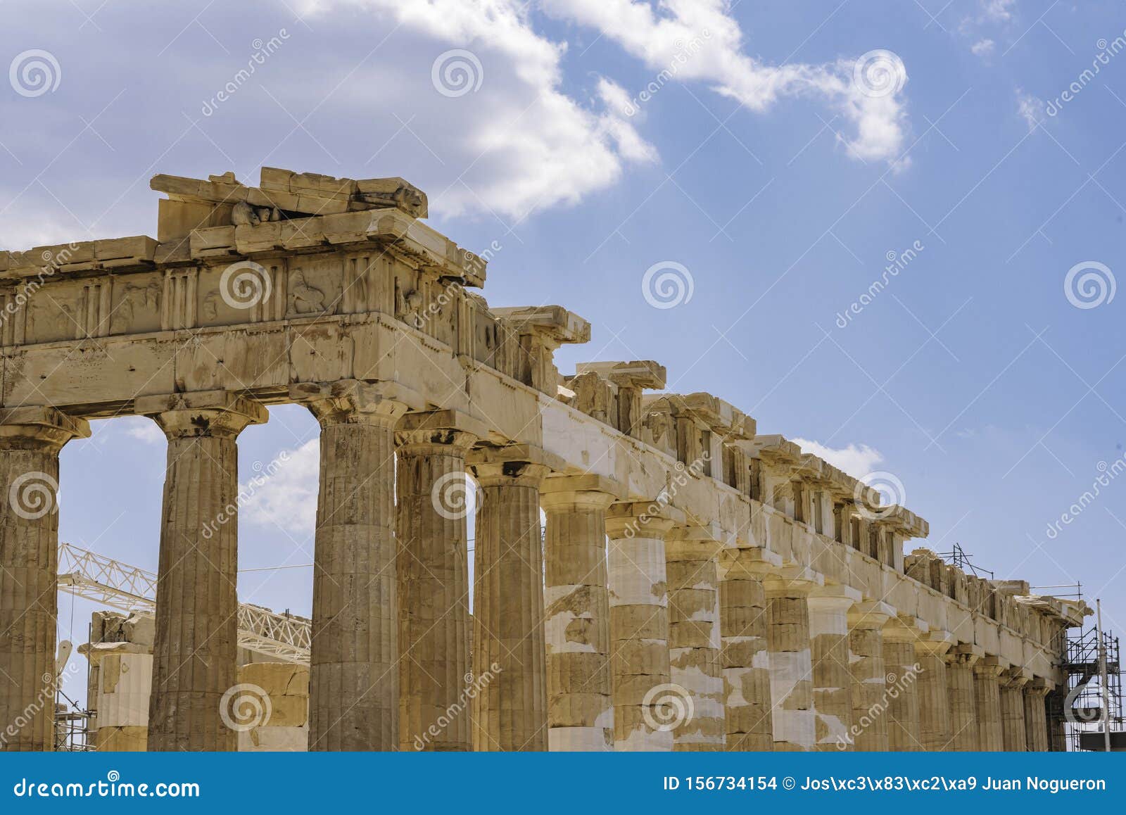 Construction Details of the Greek Acropolis Stock Photo - Image of ...