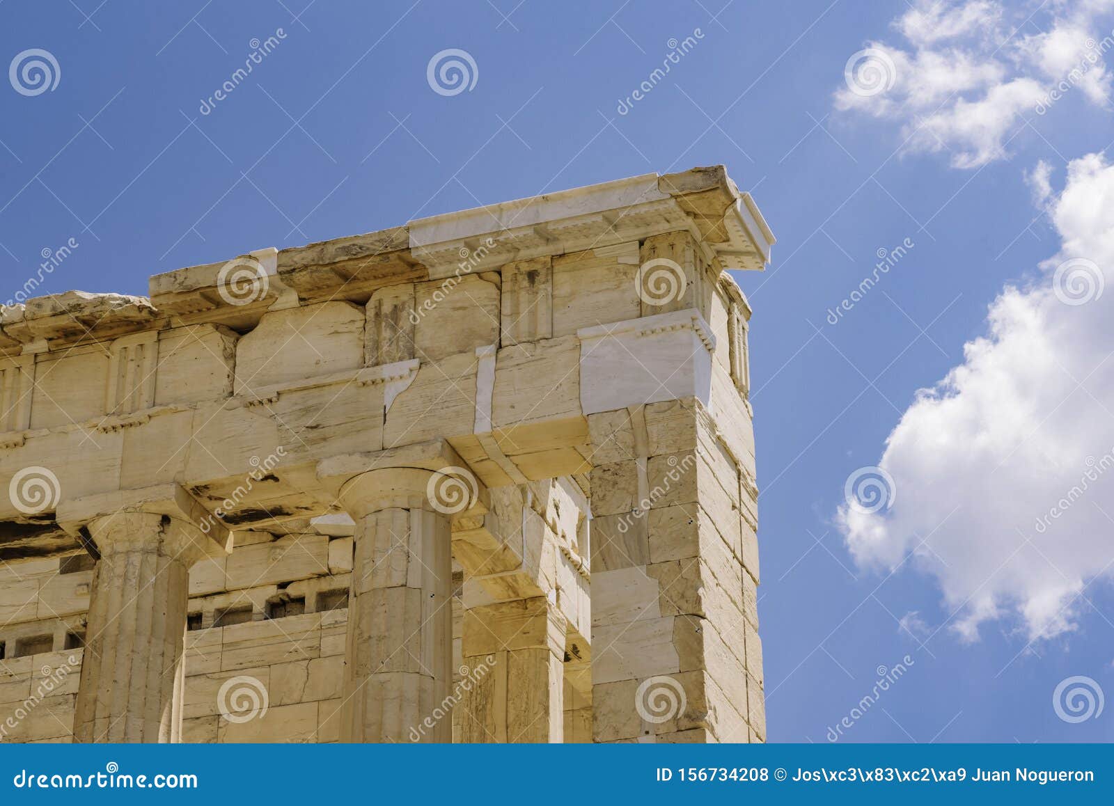 Construction Details of the Greek Acropolis Stock Photo - Image of ...
