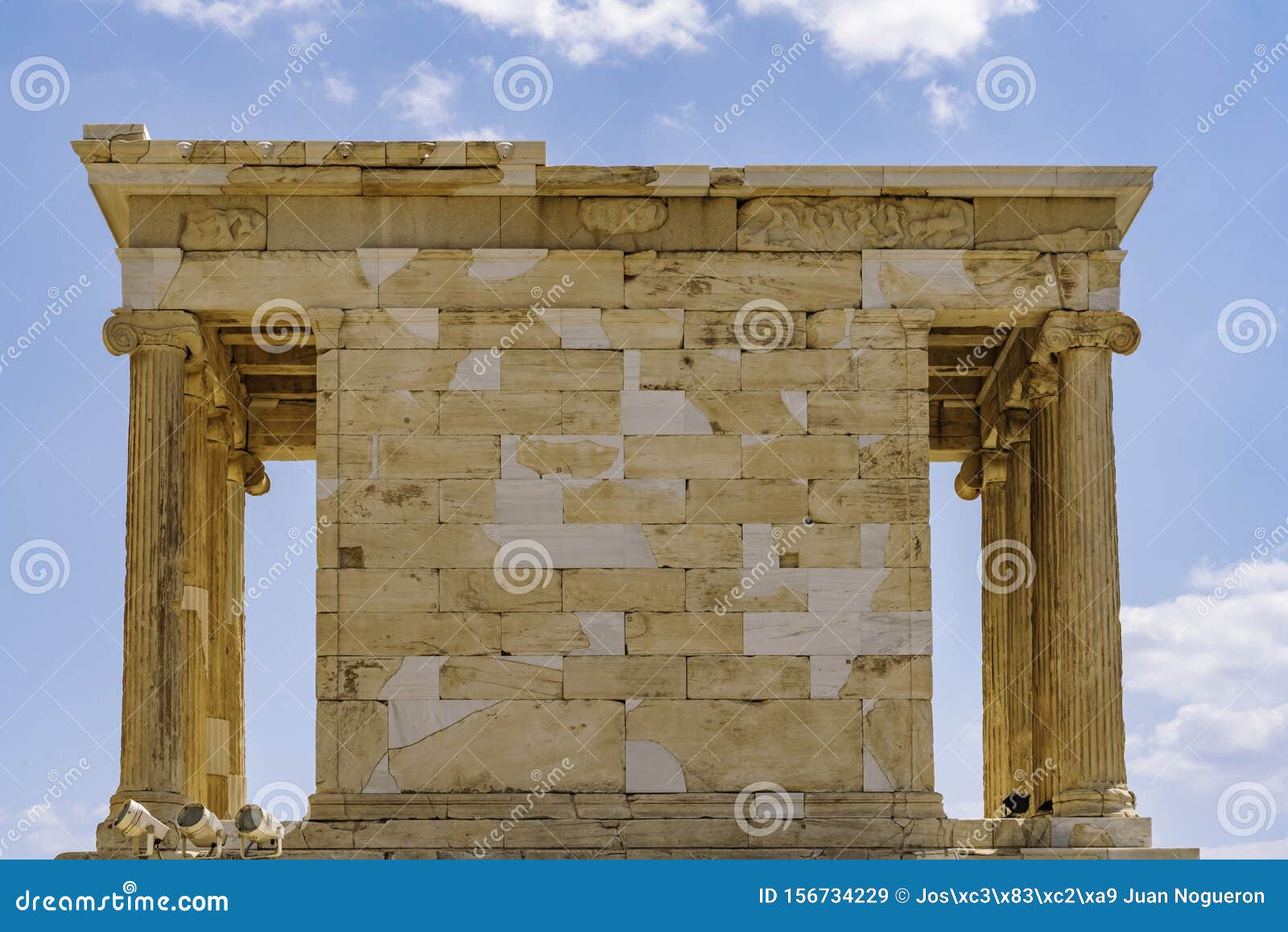 Construction Details of the Greek Acropolis Stock Image - Image of ...