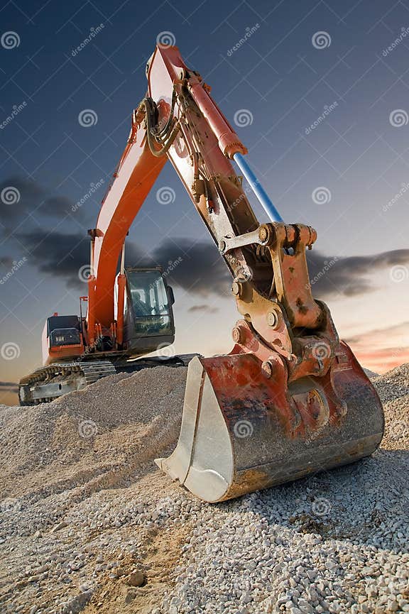 Construction Digger stock photo. Image of contractor - 16890408