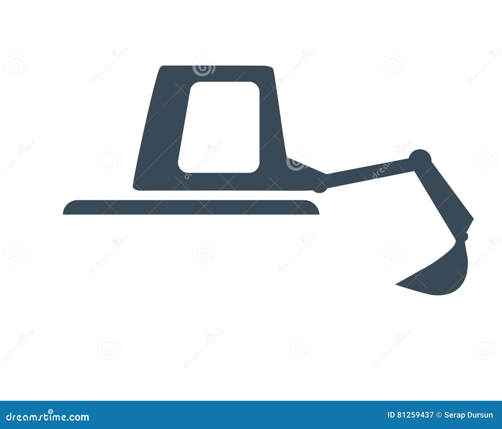 Construction Digger Concept Design Stock Vector - Illustration of ...