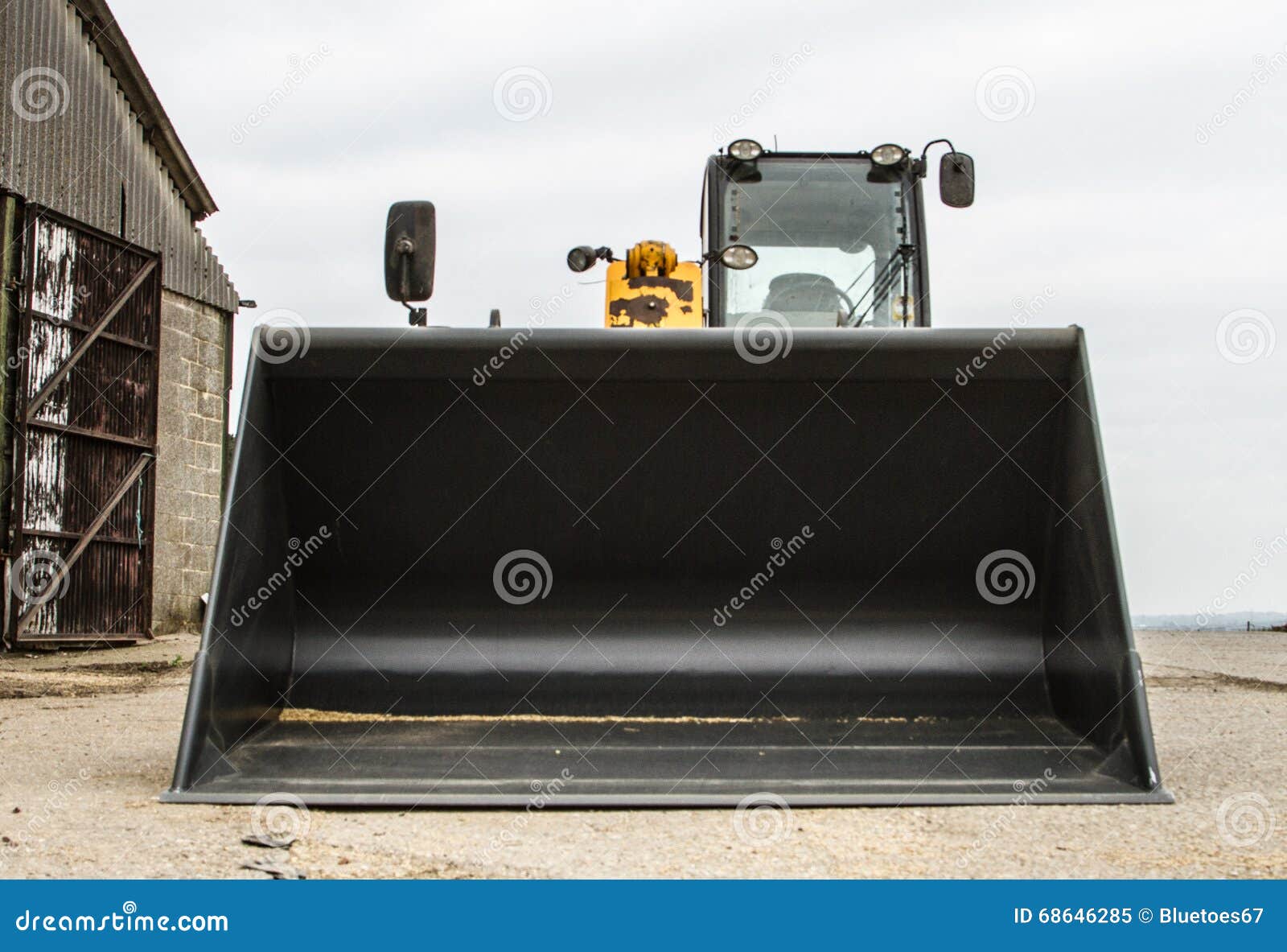 Construction Digger Loader Front Bucket Editorial Image - Image of ...