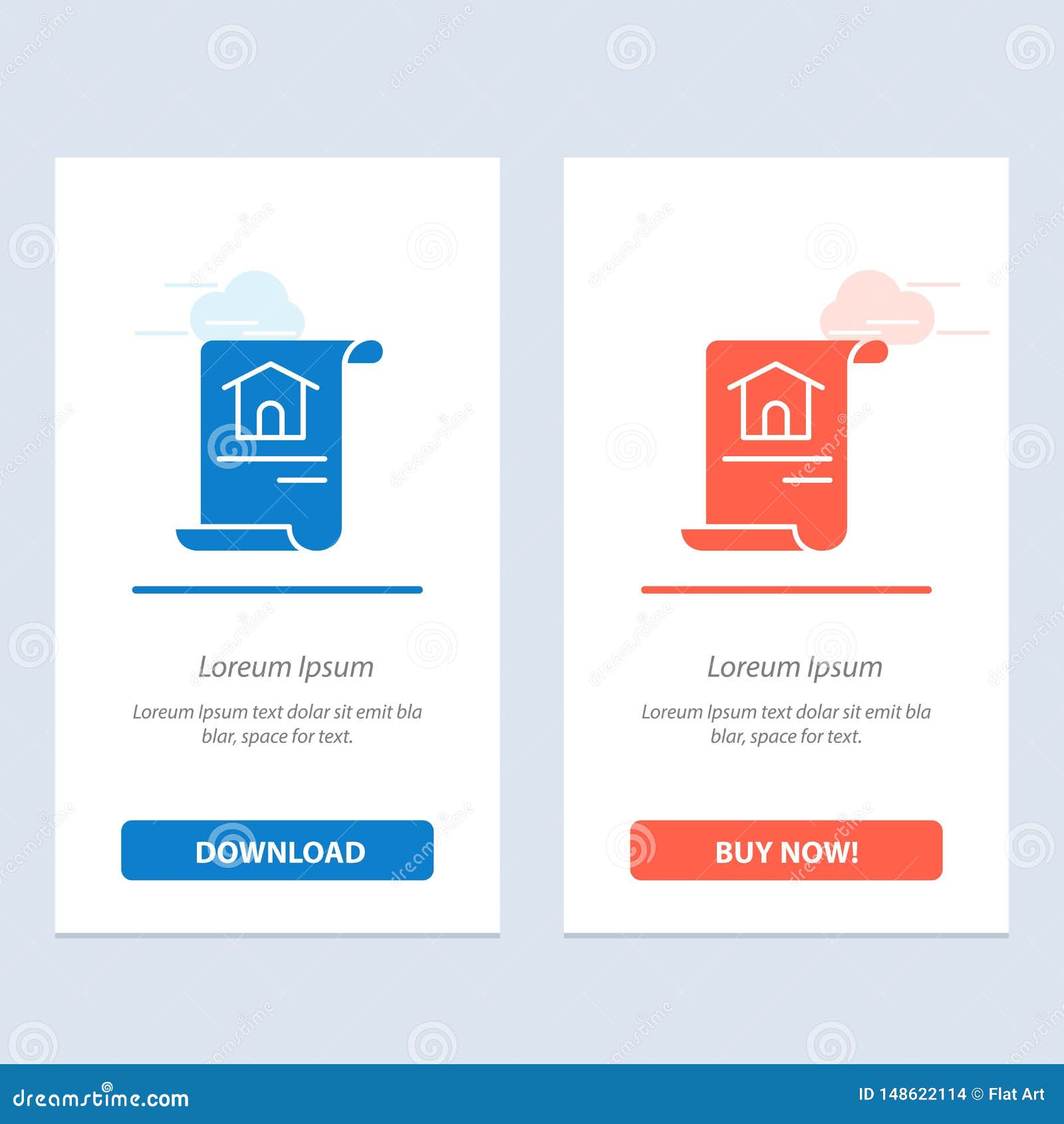 Construction, Document, Home, Building Blue and Red Download and Buy ...