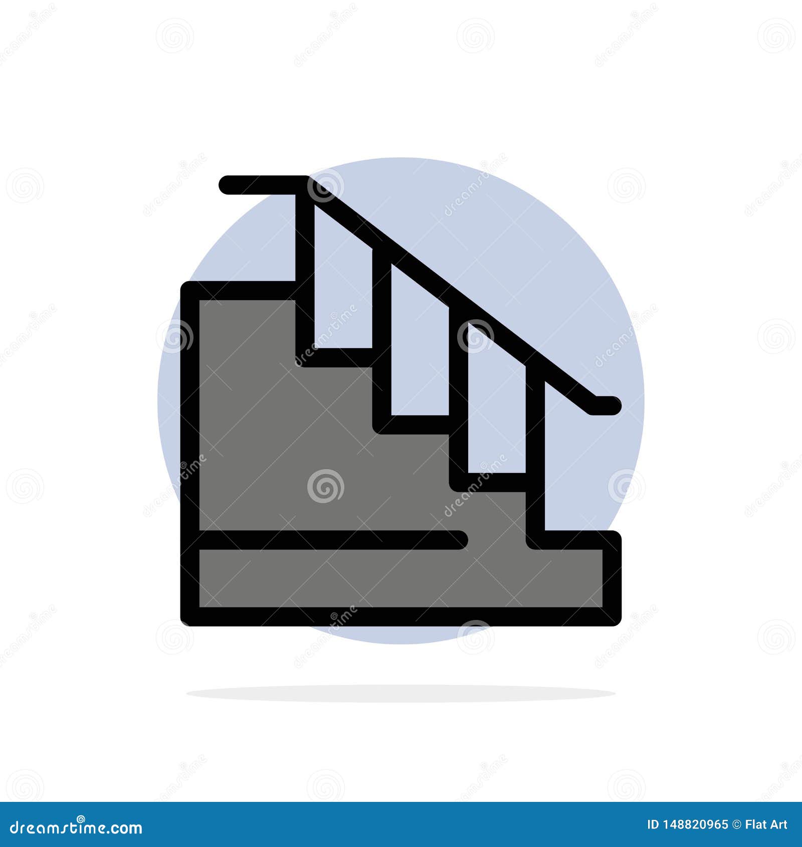 Stair Abstract Minimalistic Black And White Background. Corporate ...