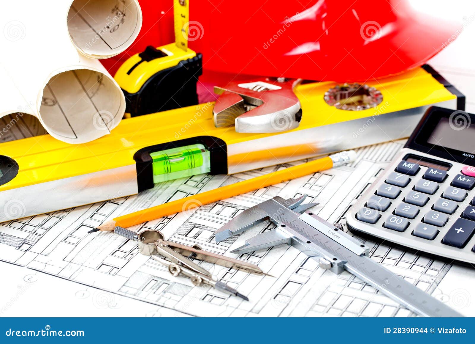 Construction drafts stock photo. Image of architect, business - 28390944