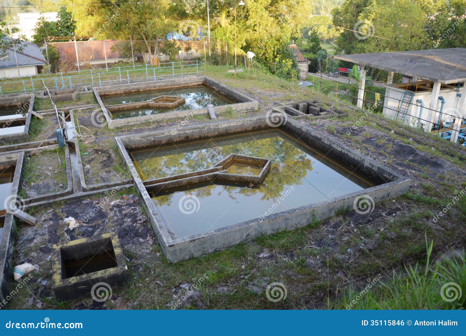 Construction of Drainage Water Filtration Stock Photo - Image of round ...