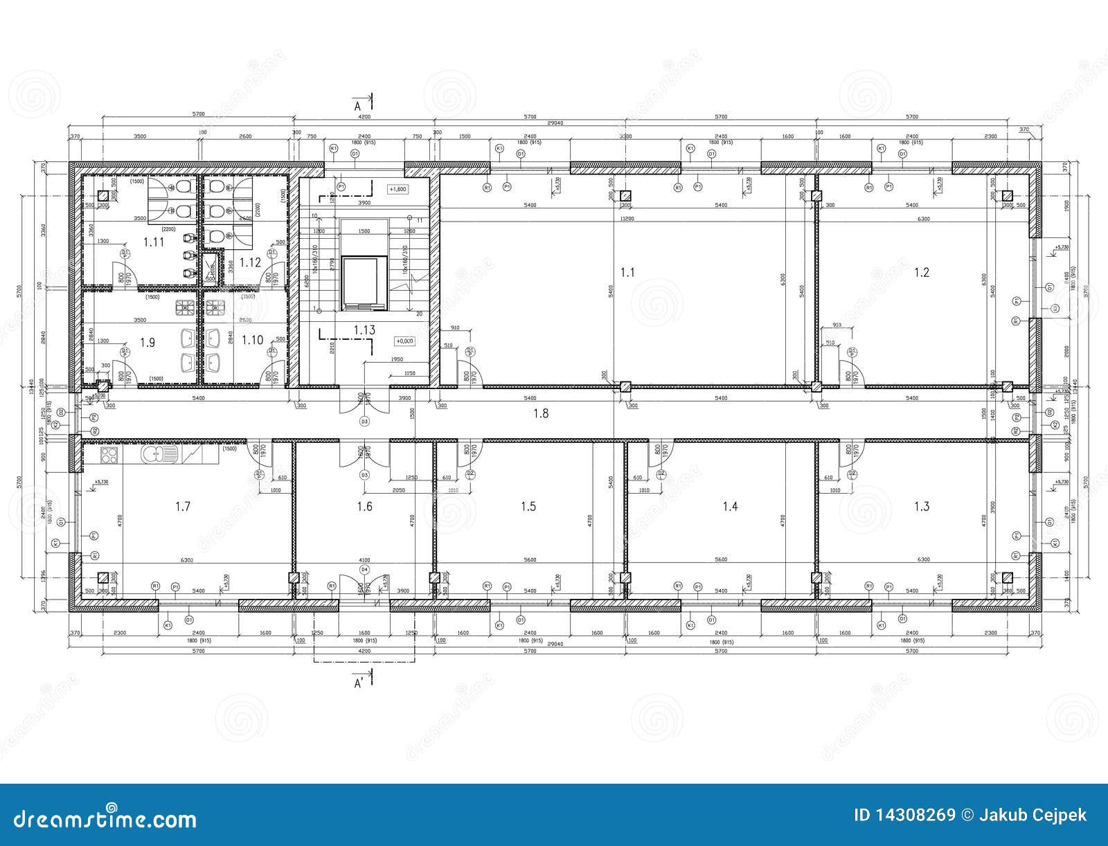 Construction drawing stock vector. Illustration of project - 14308269