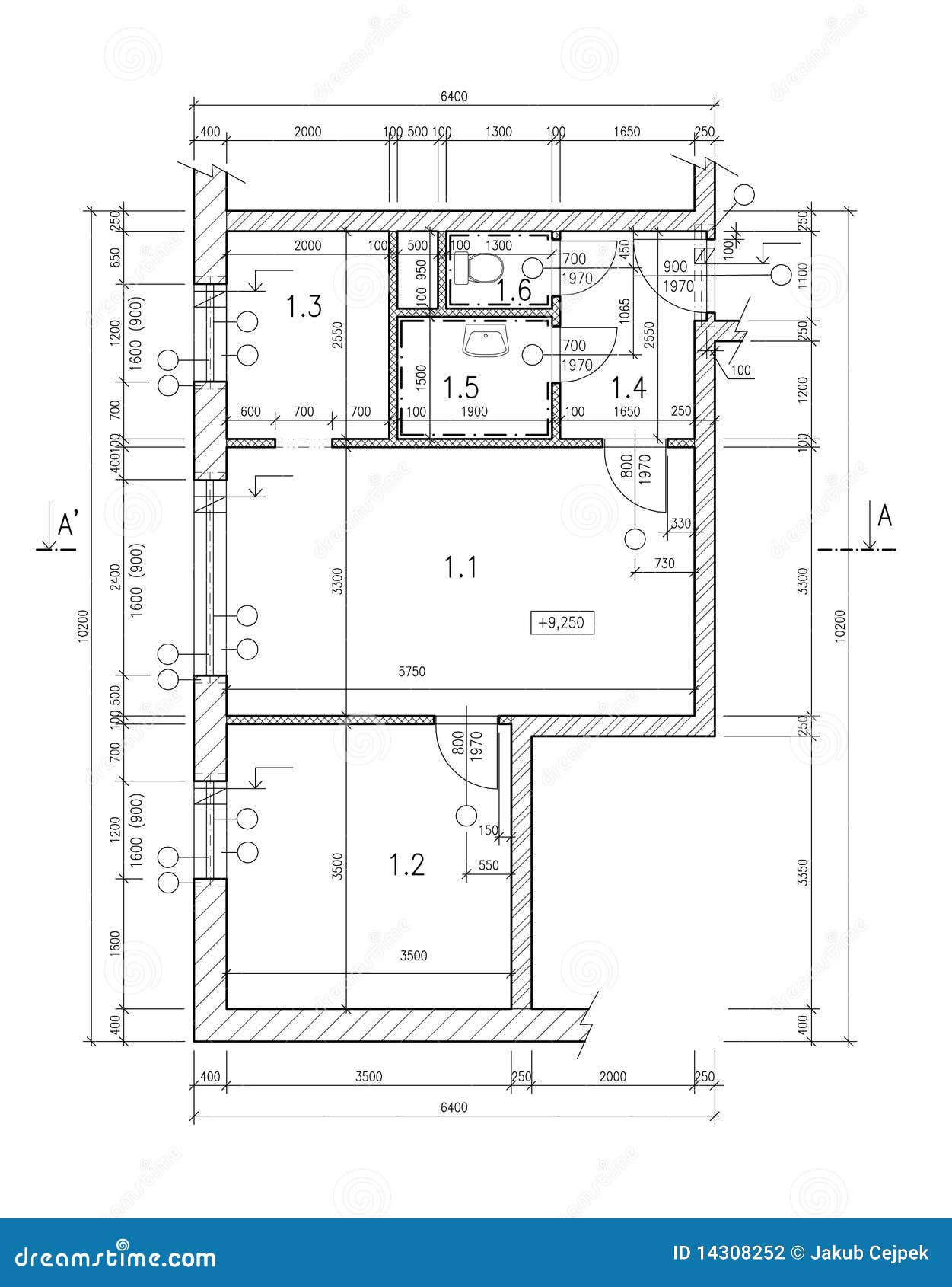 Construction Drawing, Steel Girder Connection Royalty-Free Stock Photo ...