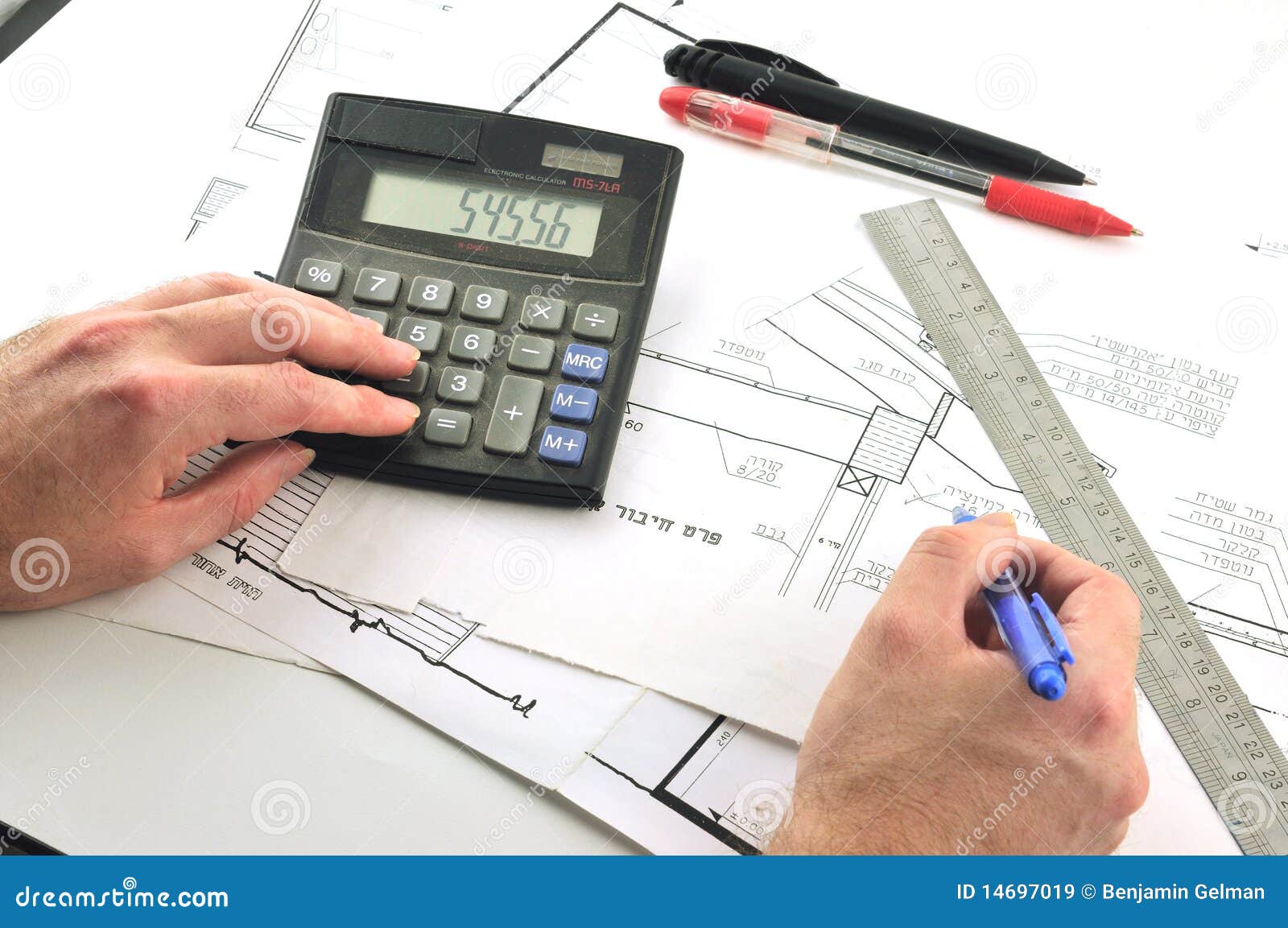 Construction Drawings stock image. Image of architecture - 14697019