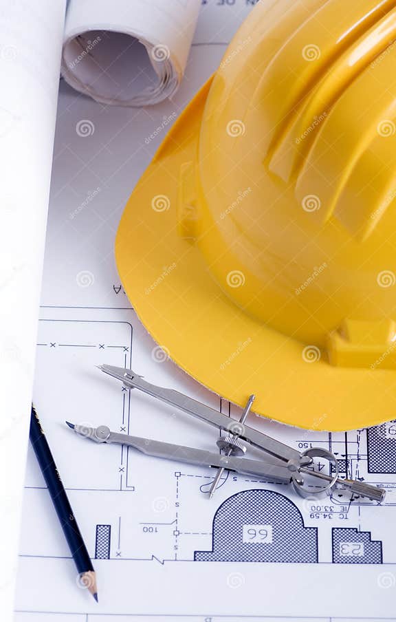 Construction drawings stock image. Image of layout, notes - 3812827