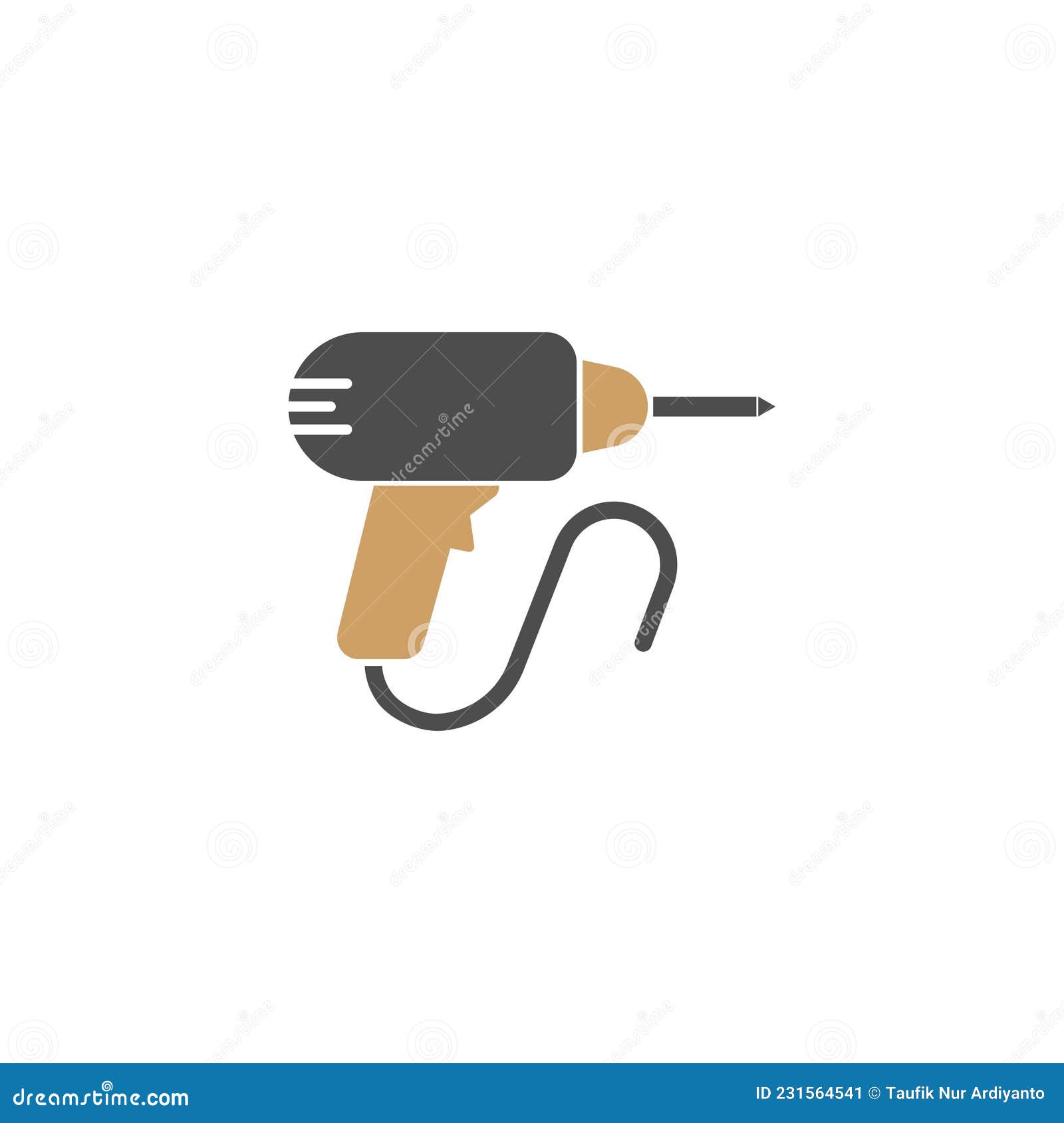 Construction Drill Icon Logo Design Template Stock Vector ...