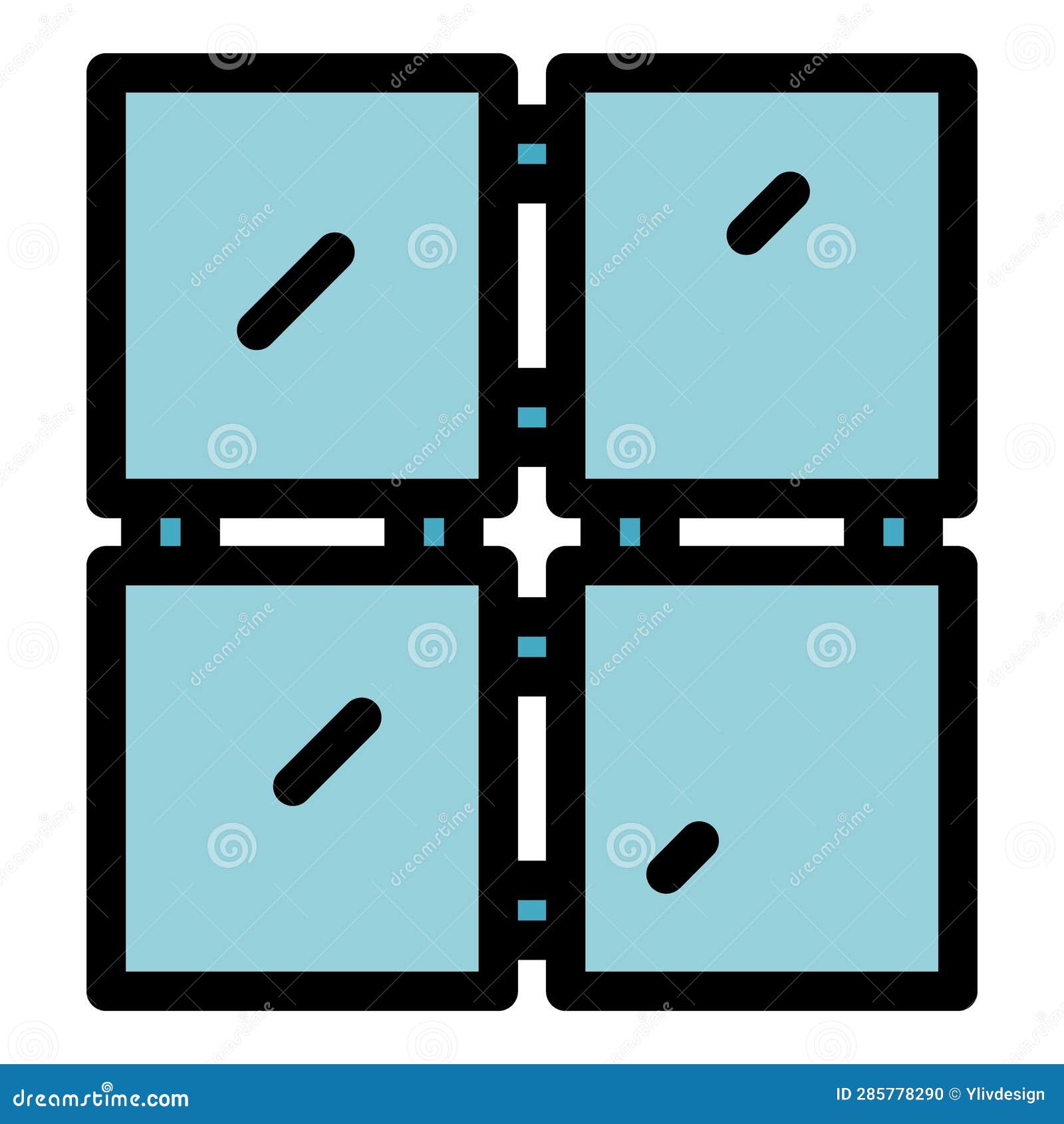 Construction Drywall Icon Vector Flat Stock Vector - Illustration of ...