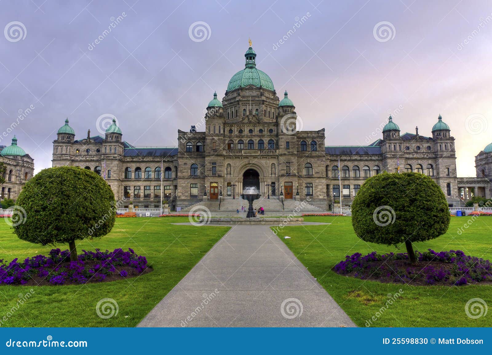 Construction Du Parlement Dans Victoria, BC, Le Canada Photo stock ...