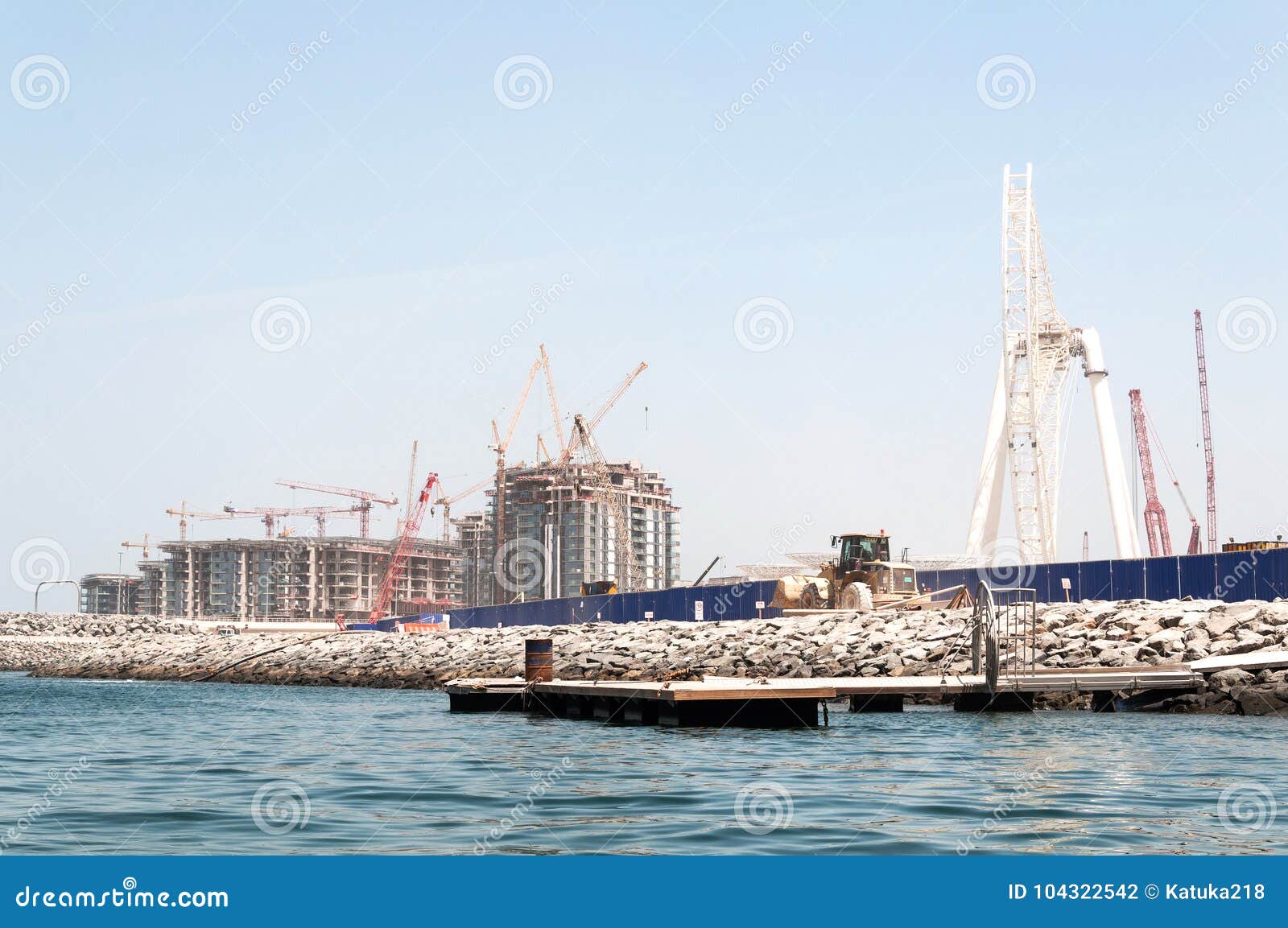 Construction of Dubai Eye, the World`s Largest in Dubai, UAE Editorial ...