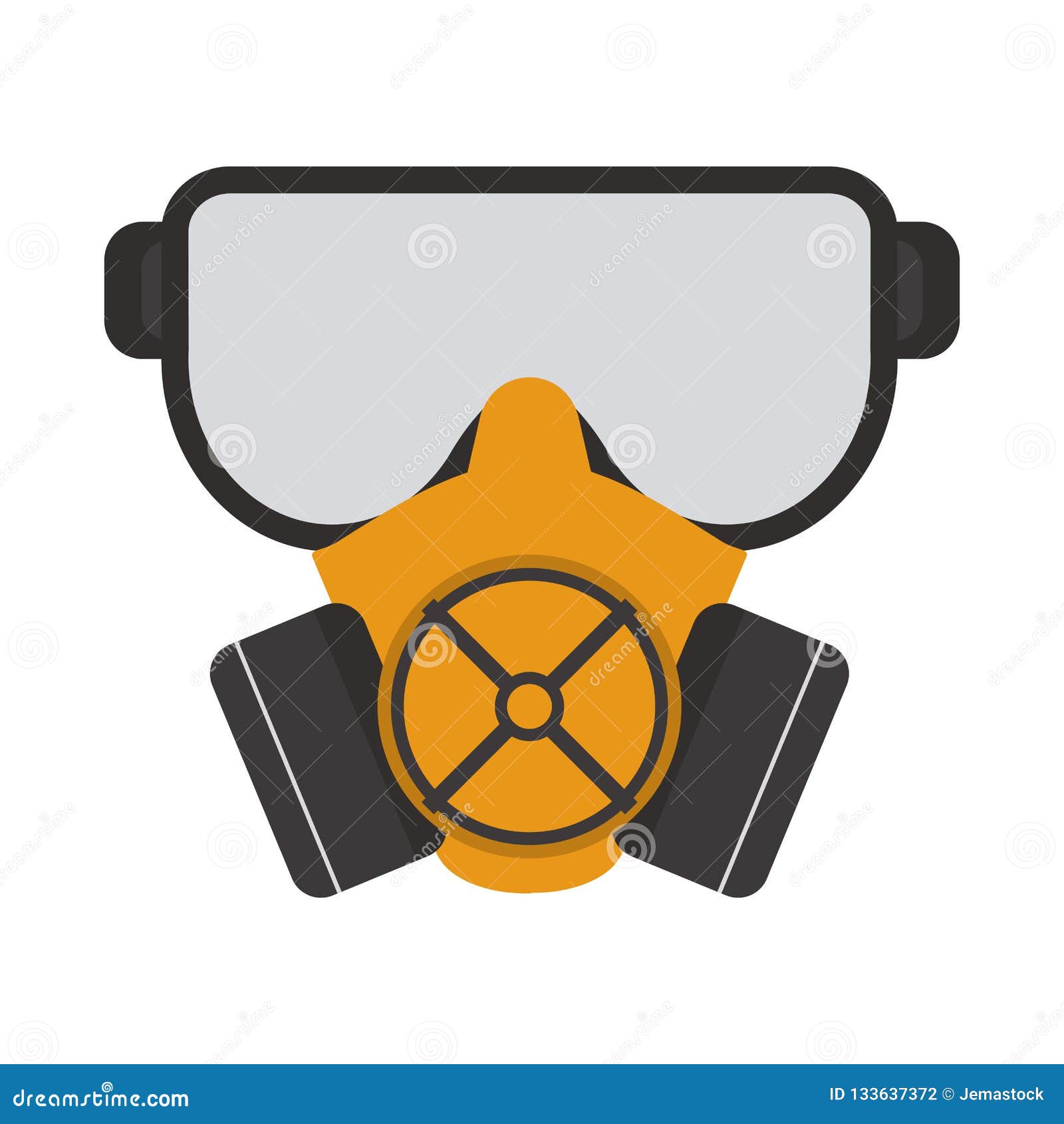 Construction dust mask stock vector. Illustration of worker - 133637372