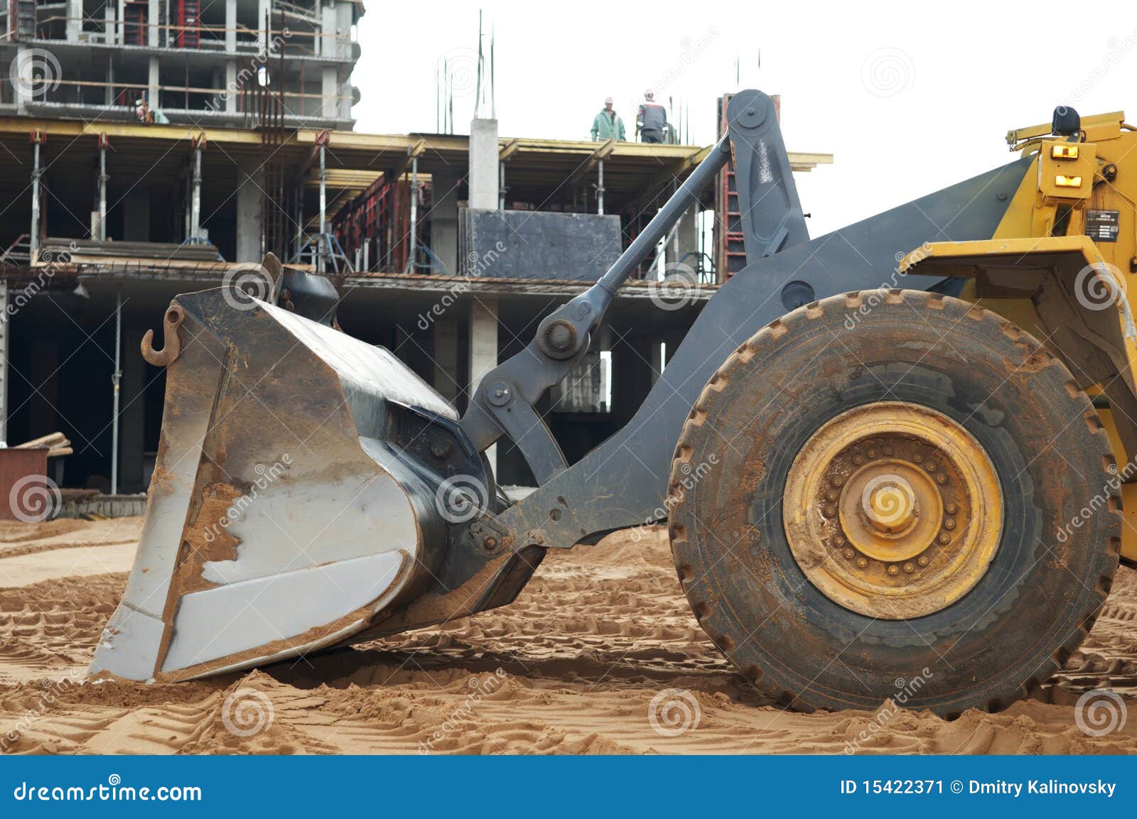 Construction Earthmoving Works Stock Image - Image of loader, site ...