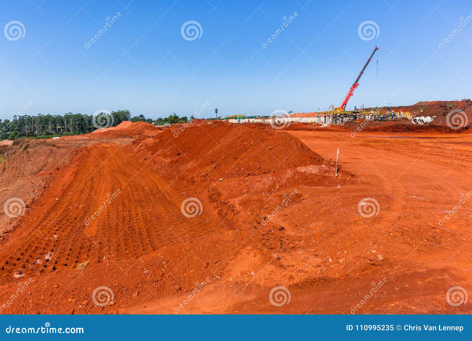 Construction Earthworks Housing Projects Editorial Image - Image of ...