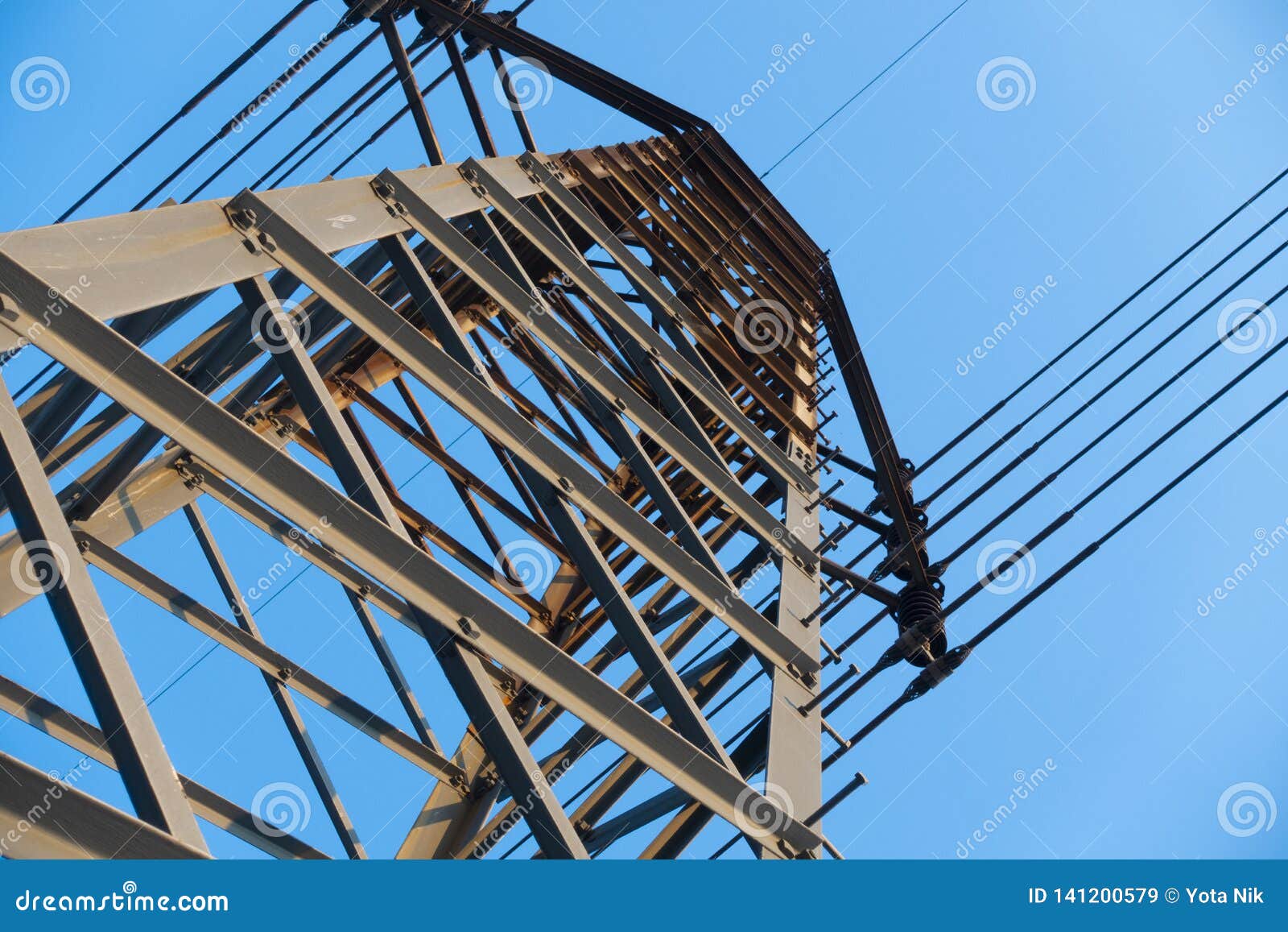 The Construction of Electricity Cable Pod Stock Image - Image of ...