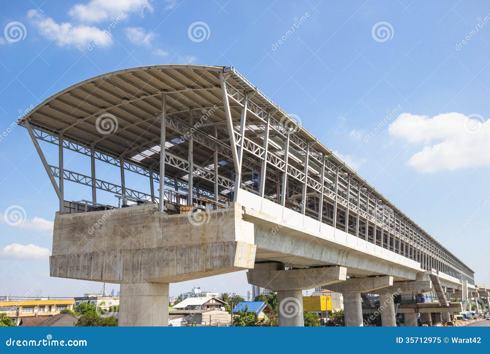 Elevated Commuter Rail Tracks Royalty-Free Stock Photo | CartoonDealer ...