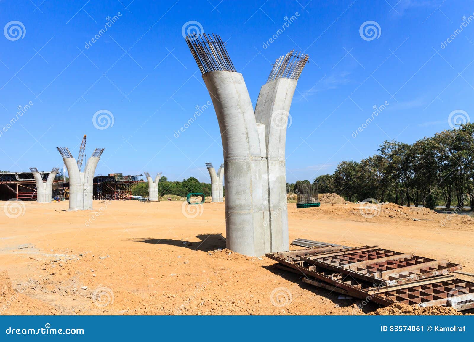 Construction Elevated Expressway Stock Image - Image of highway ...