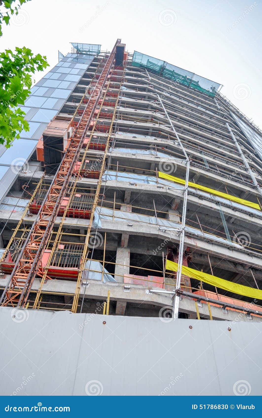 Construction elevator stock photo. Image of buildings - 51786830