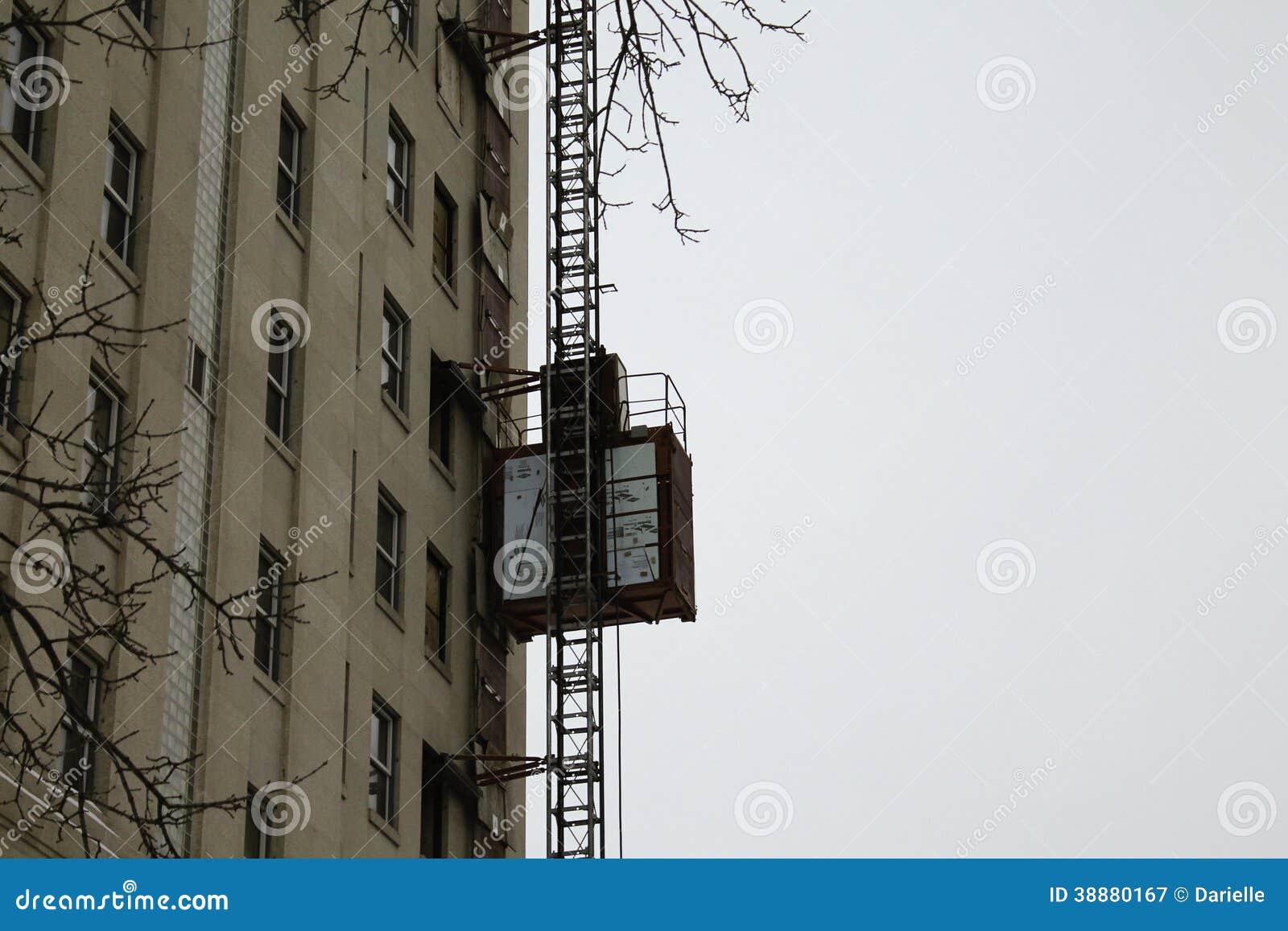 Construction elevator stock image. Image of plant, building - 38880167