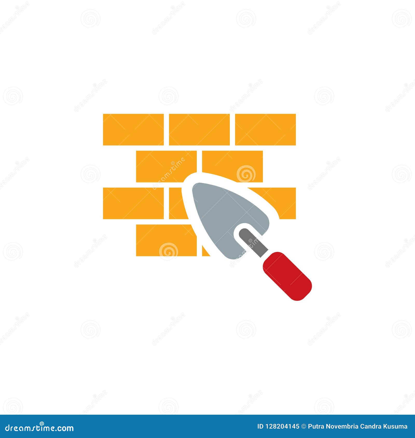 Construction En Briques Logo Icon Design Illustration de Vecteur ...